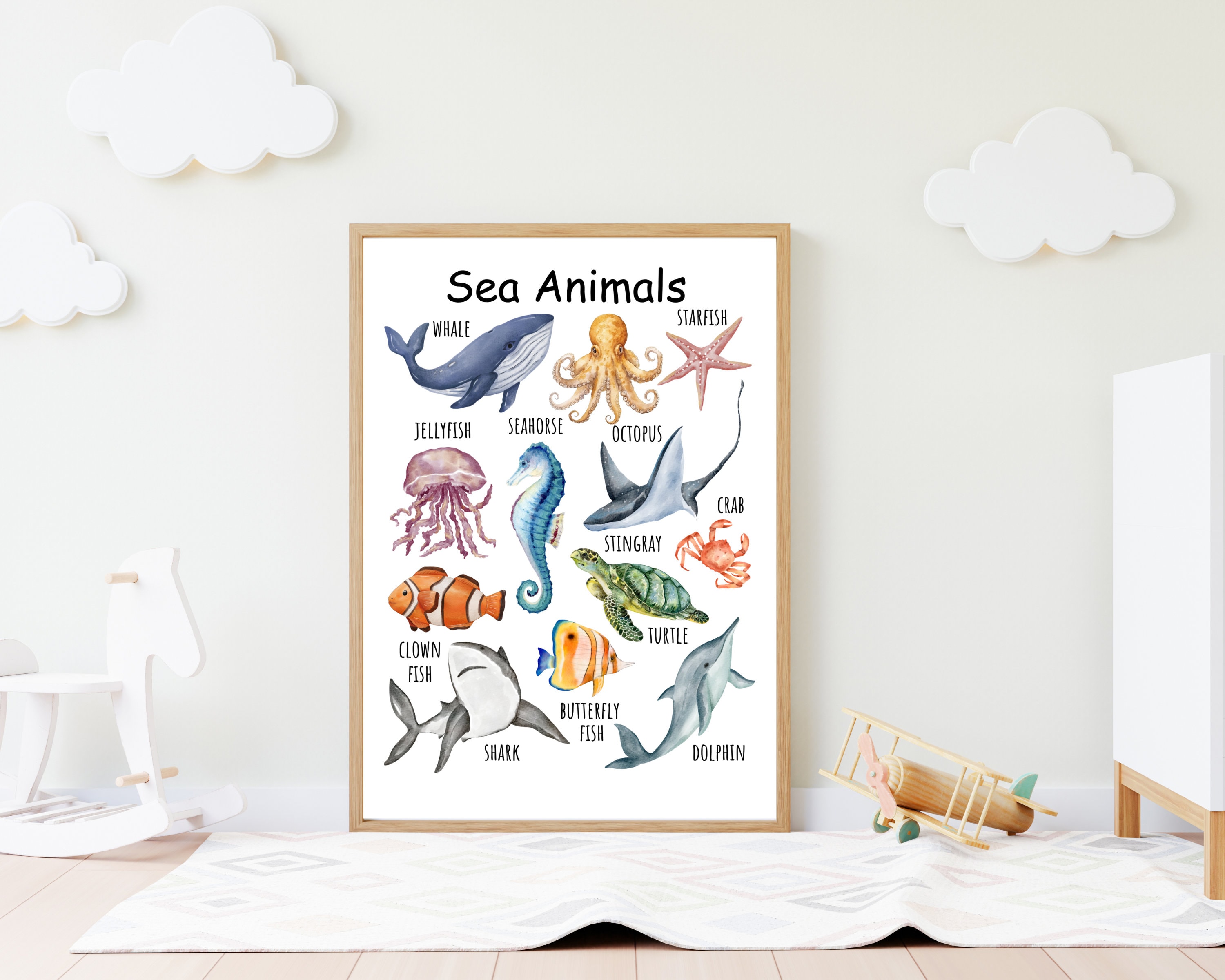Animal Educational Posters, Printable Wall Art, Classroom Learning ...