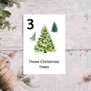 Christmas Number Flashcards 1-10, Homeschool Printable (PDF) - Etsy