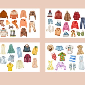 Clothes Sorting Activity, Seasons and Clothes, Weather Clothing, Fall ...