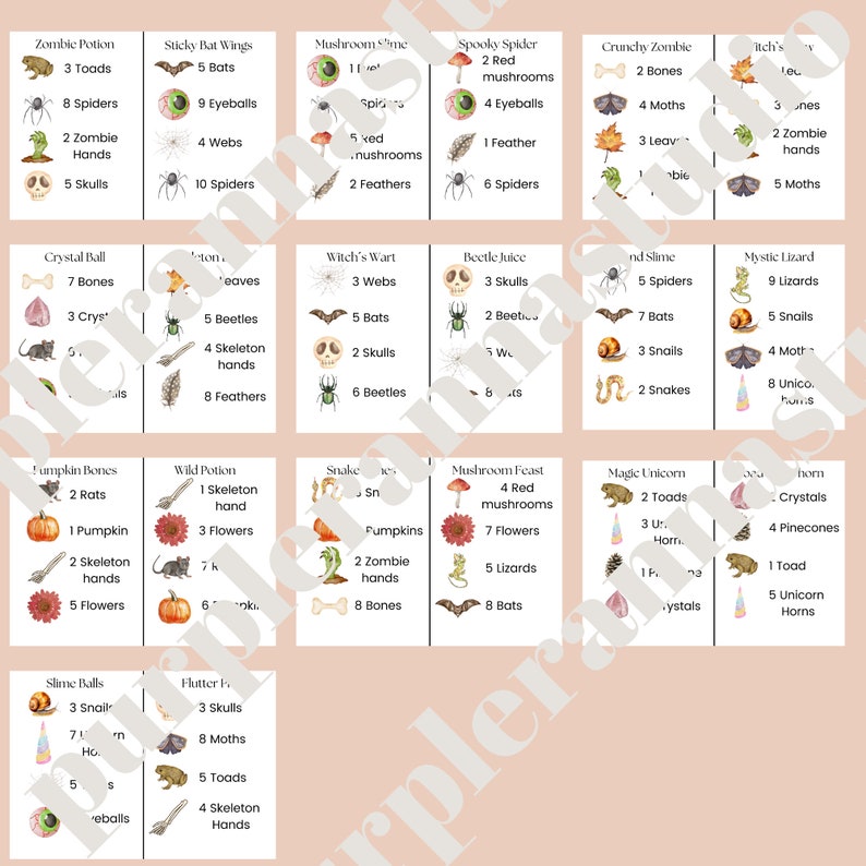 Halloween Potions Dramatic Play, Kids Pretend Play, Halloween Potions ...