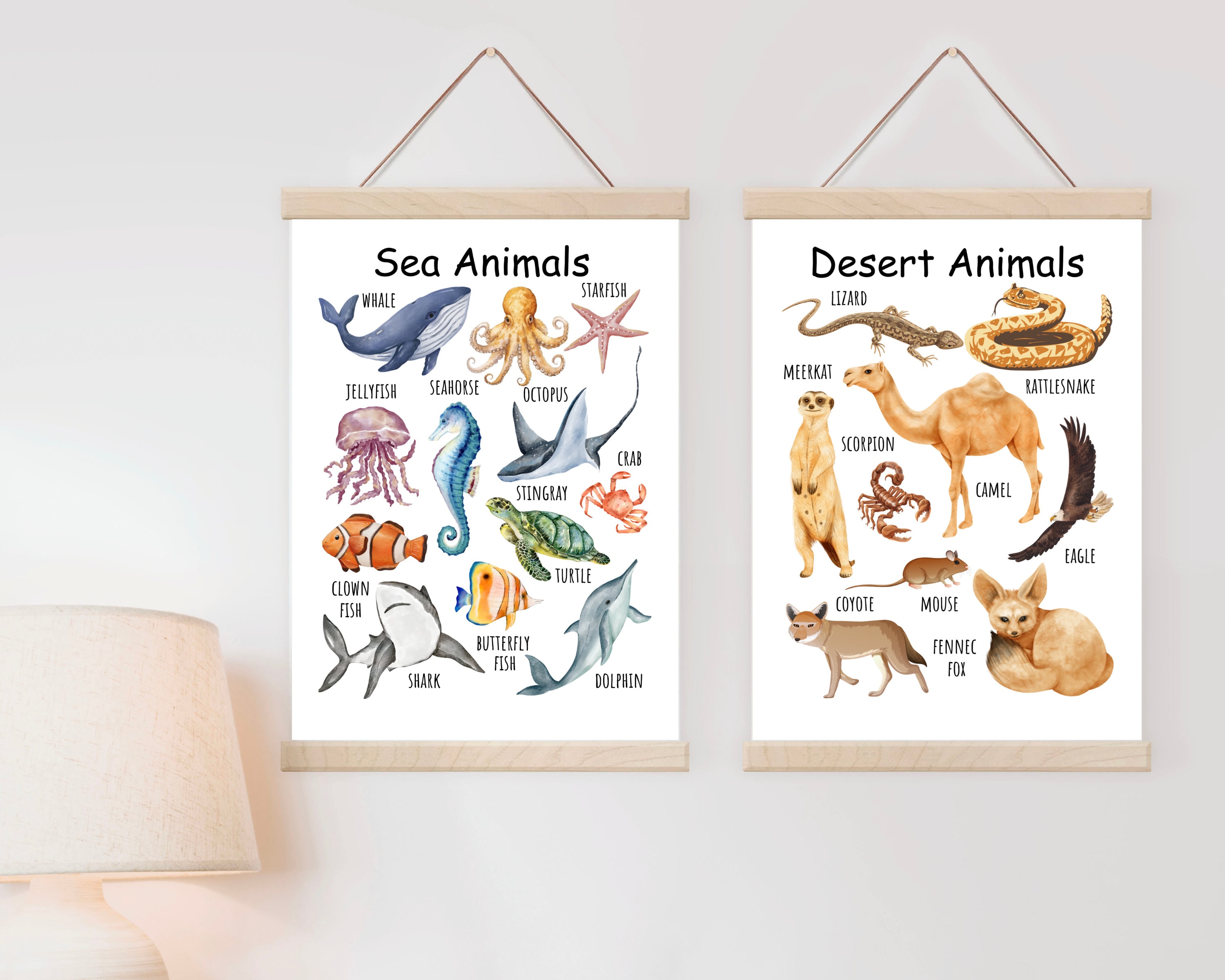 Animal Educational Posters, Printable Wall Art, Classroom Learning ...