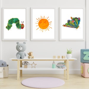 The Very Hungry Caterpillar Printable Wall Art, Nursery Wall Decor ...