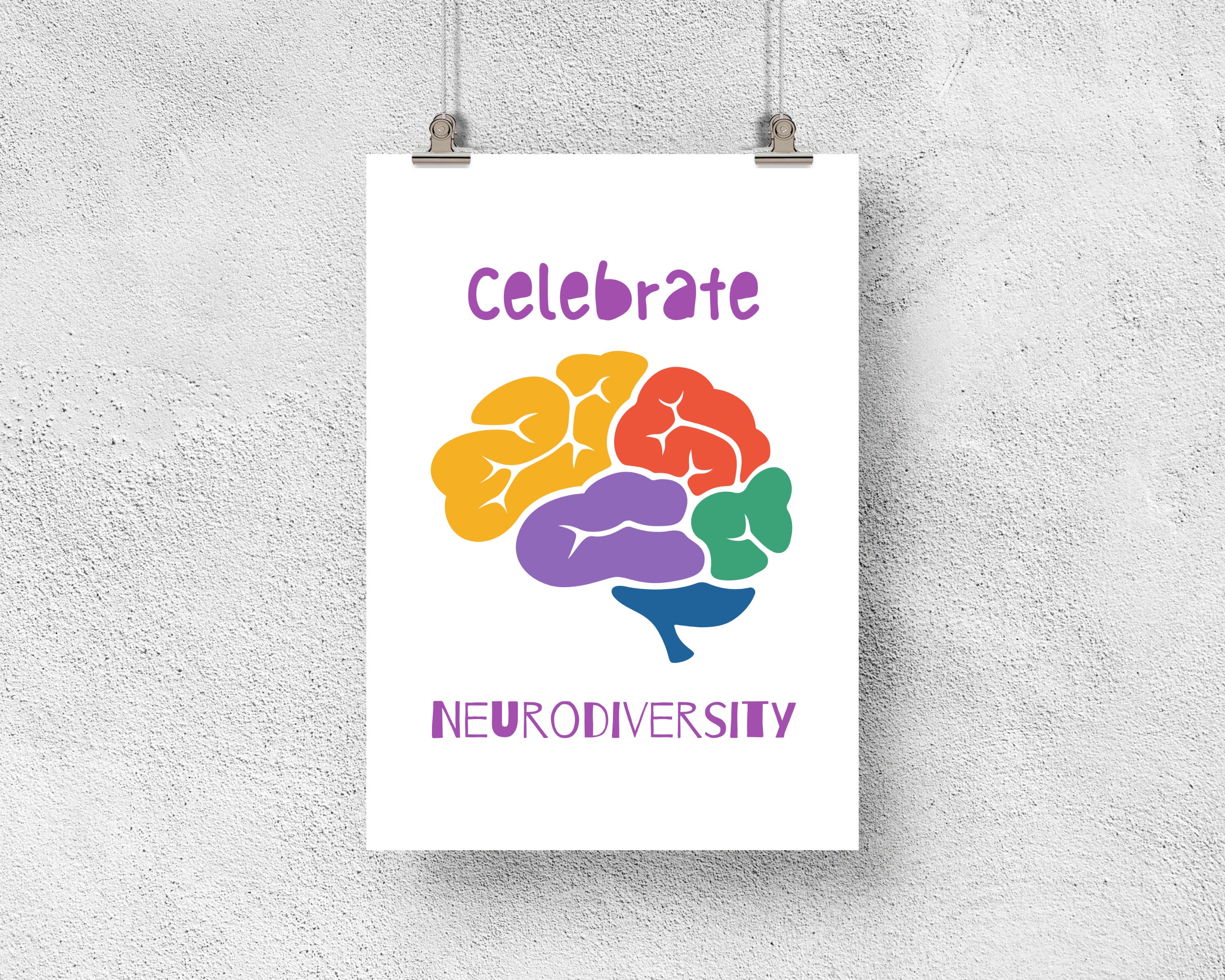 Neurodiversity Posters, Brain Art, Autism Awareness, Autism Classroom ...