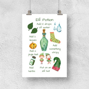 Christmas Mud Kitchen Recipe Cards, Printable Christmas Potions ...