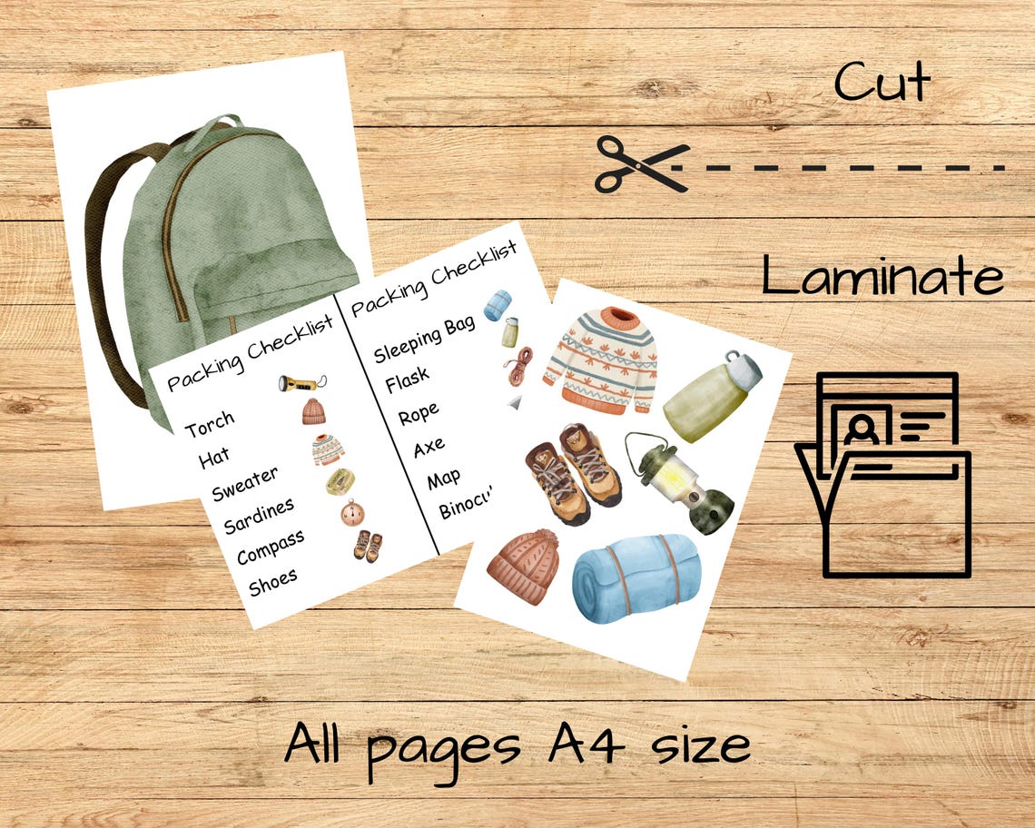Pack A Camping Bag Activity, Camping Game,camping Dramatic Play,packing ...