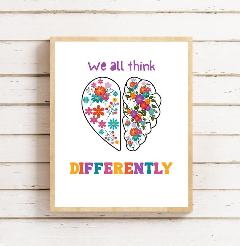 Neurodiversity Posters, Brain Art, Autism Awareness, Autism Classroom ...