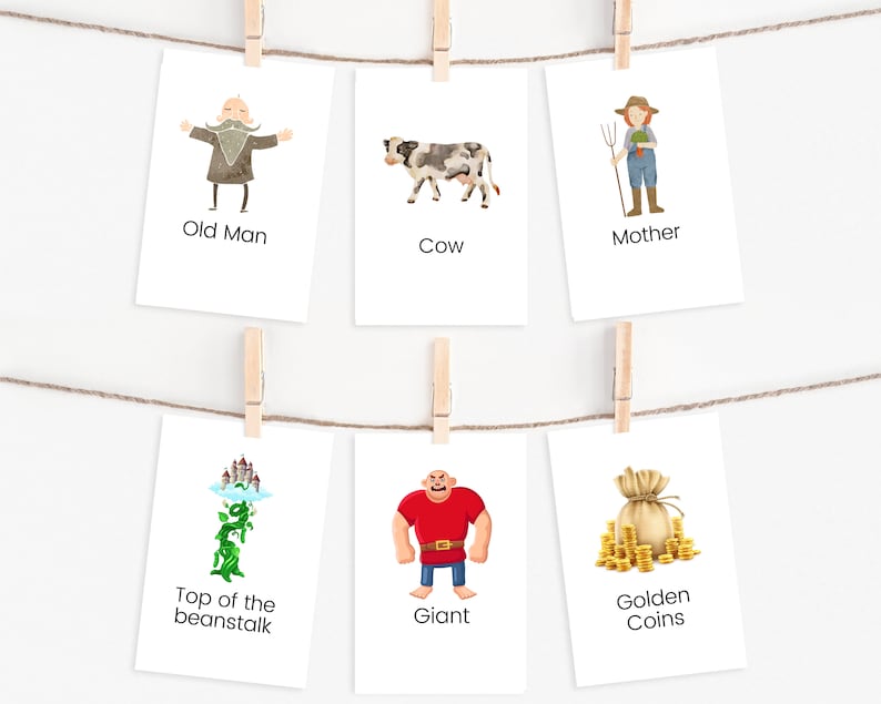 Jack and the Beanstalk Story Cards, Storytelling Cards, Fairy Tale ...