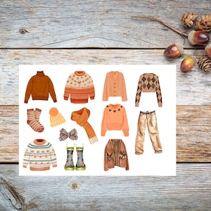 Clothes Sorting Activity, Seasons and Clothes, Weather Clothing, Fall ...