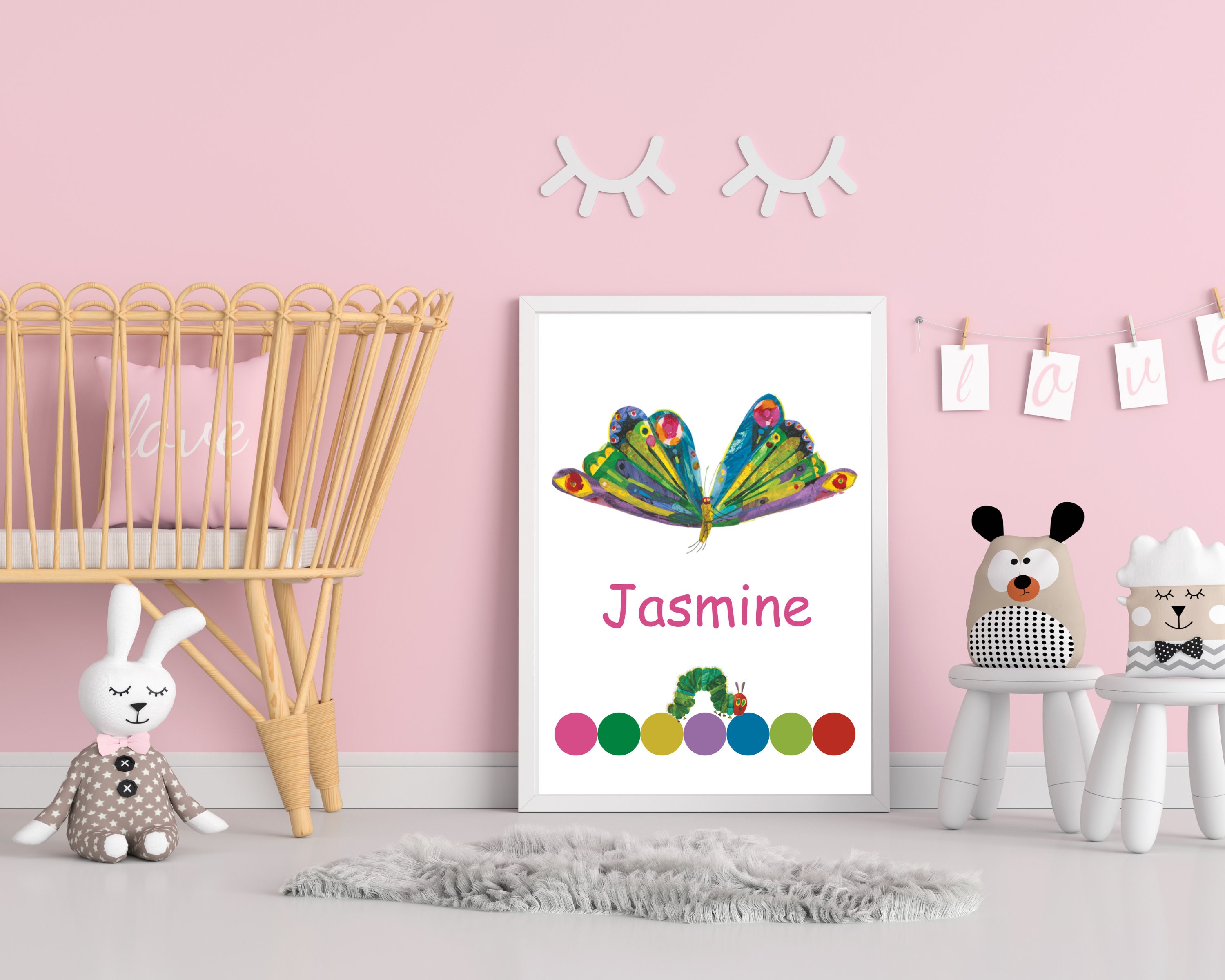 The Very Hungry Caterpillar Printable Wall Art Personalised - Etsy