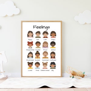 16 Feelings Flashcards, Homeschool Montessori Flashcards, Feelings ...