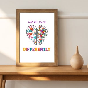 Neurodiversity Posters, Brain Art, Autism Awareness, Autism Classroom ...