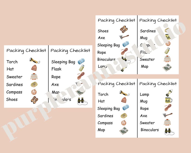 Pack A Camping Bag Activity, Camping Game,camping Dramatic Play,packing ...