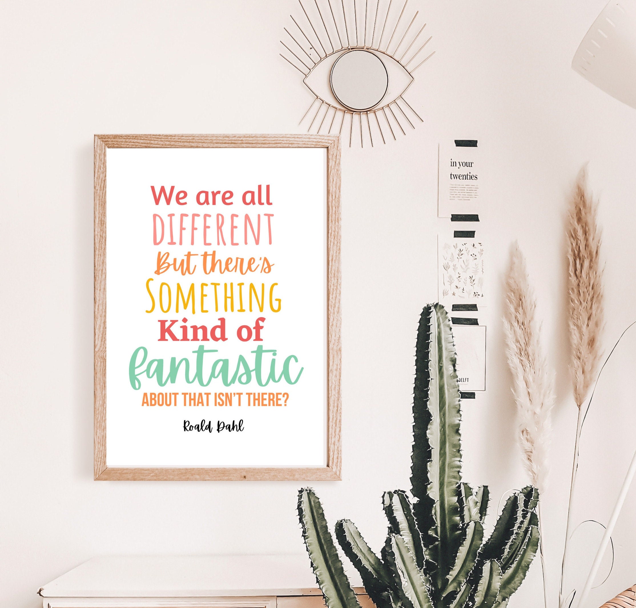 Roald Dahl Quote Prints Set Of 3 Roald Dahl Printable | Etsy