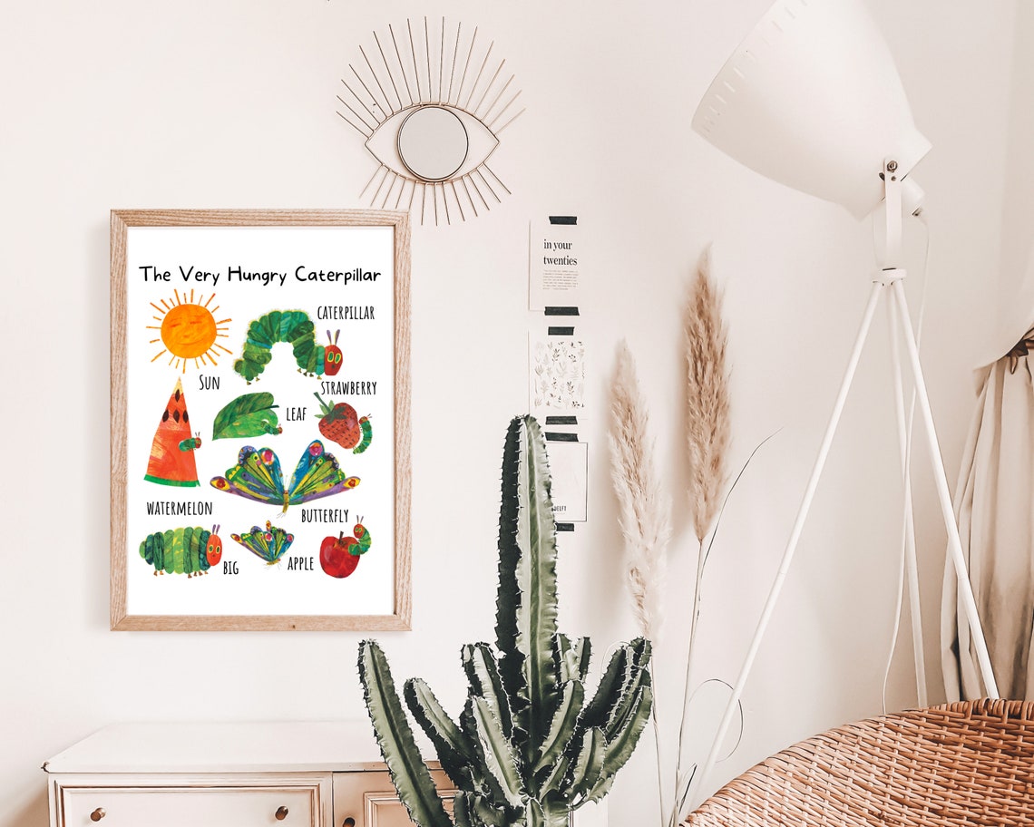 The Very Hungry Caterpillar Poster Printable Wall Art - Etsy