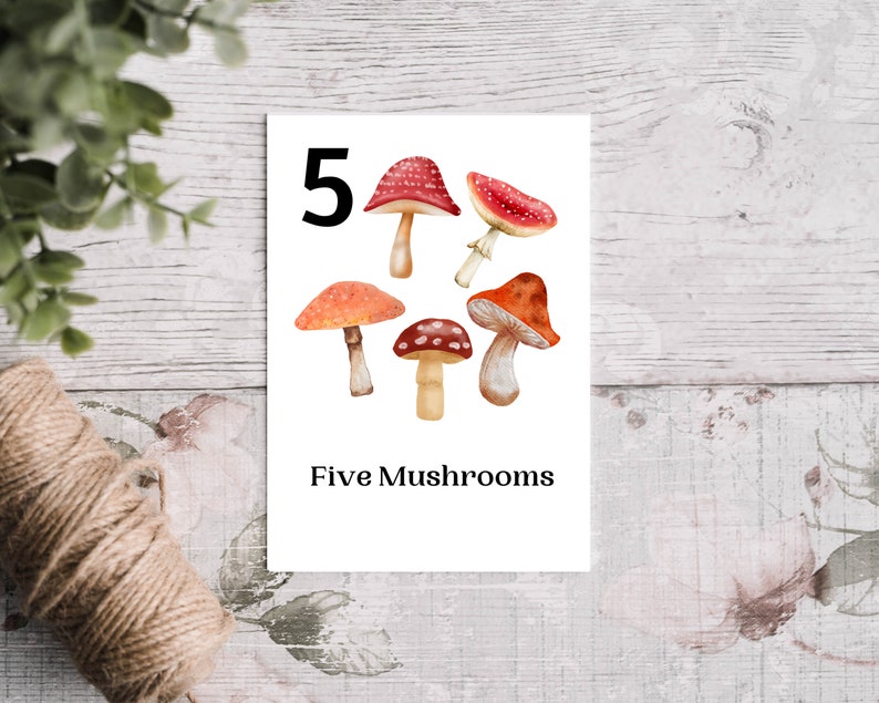 Autumn Number Flashcards 1-10 Printable Nature Number Cards - Etsy