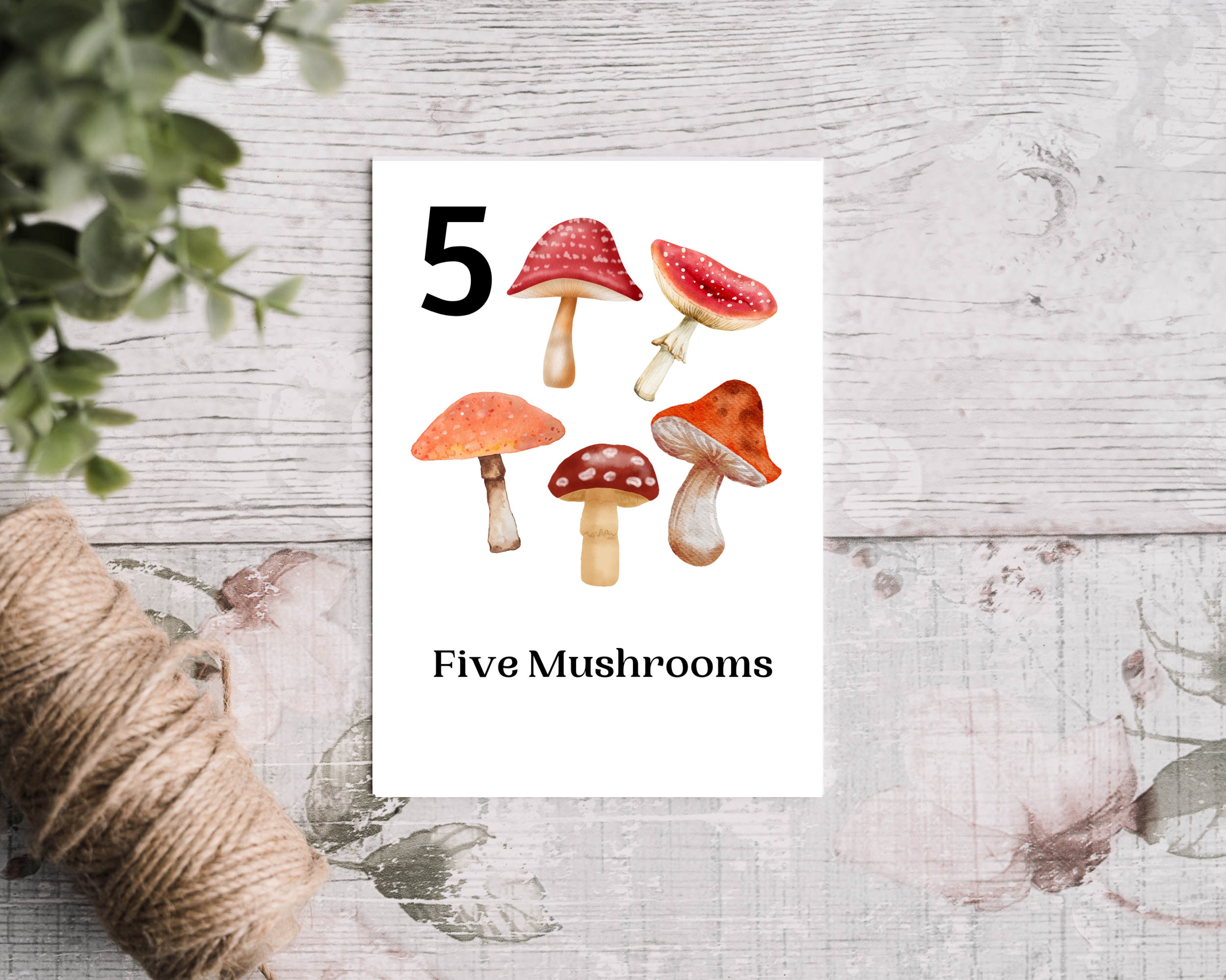 Autumn Number Flashcards 1-10 Printable Nature Number Cards - Etsy