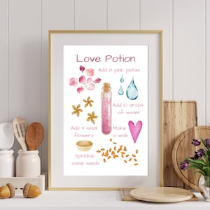 Printable Mud Kitchen Recipe Cards, Magic Fairy Potion Cards ...