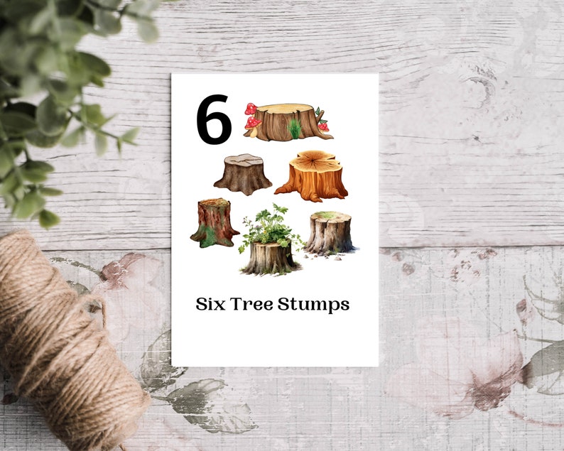 Autumn Number Flashcards 1-10 Printable Nature Number Cards - Etsy