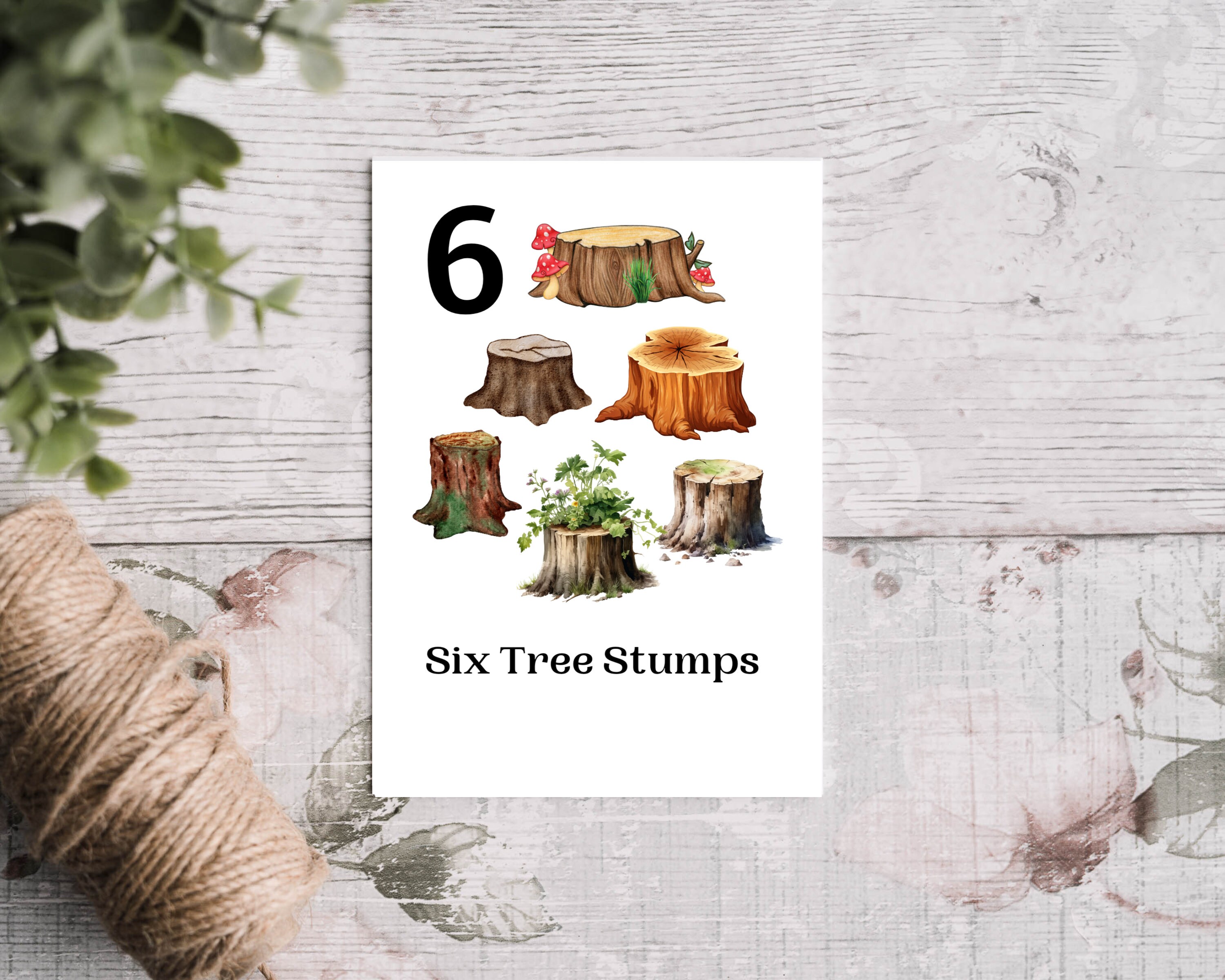 Autumn Number Flashcards 1-10 Printable Nature Number Cards - Etsy