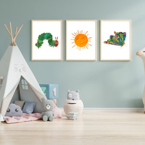 The Very Hungry Caterpillar Printable Wall Art, Nursery Wall Decor ...