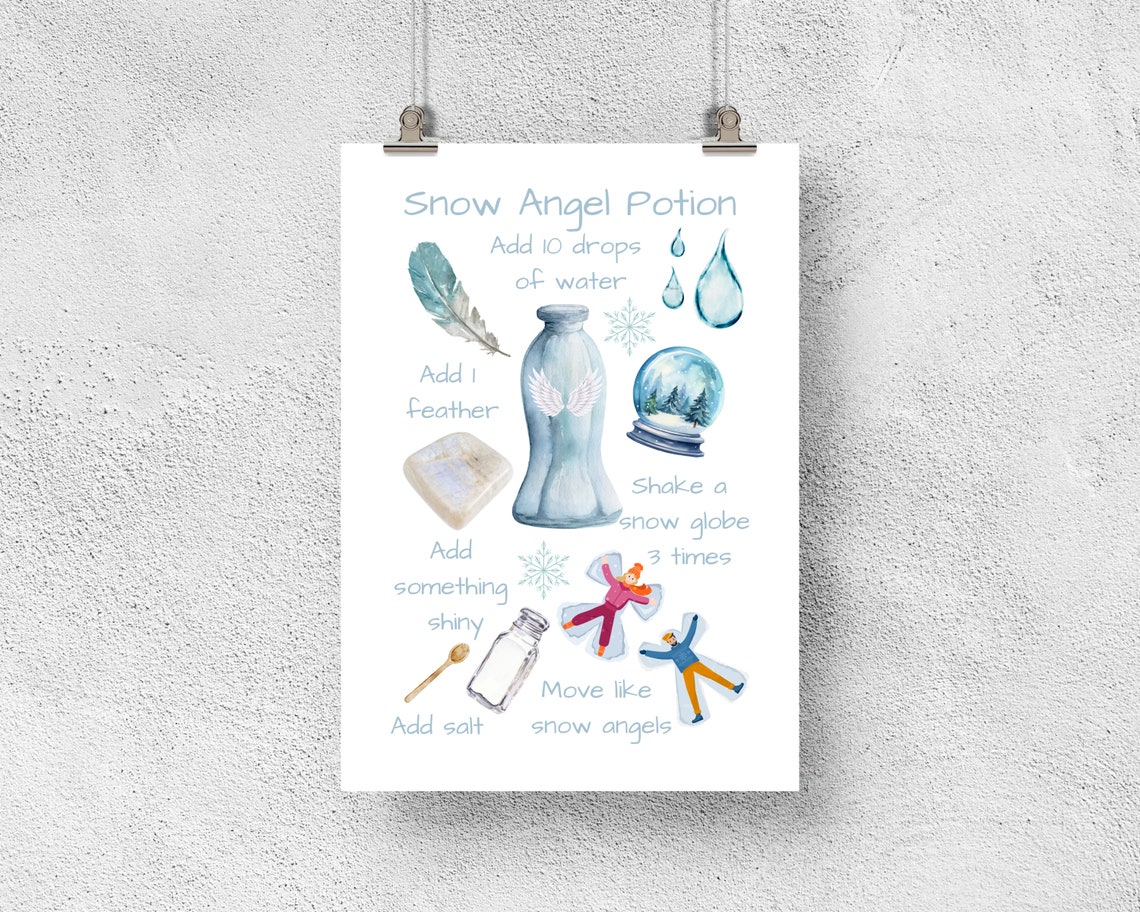 Christmas Mud Kitchen Recipe Cards, Printable Christmas Potions ...