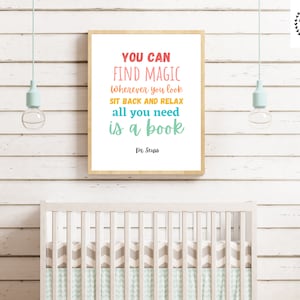 Dr Seuss Quote Prints, Dr Seuss Printables, Dr Seuss Wall Art Set, Kids ...