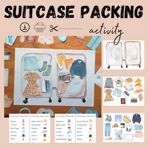 Pack A Suitcase Activity, Sorting Clothes Activity, Packing Checklist ...