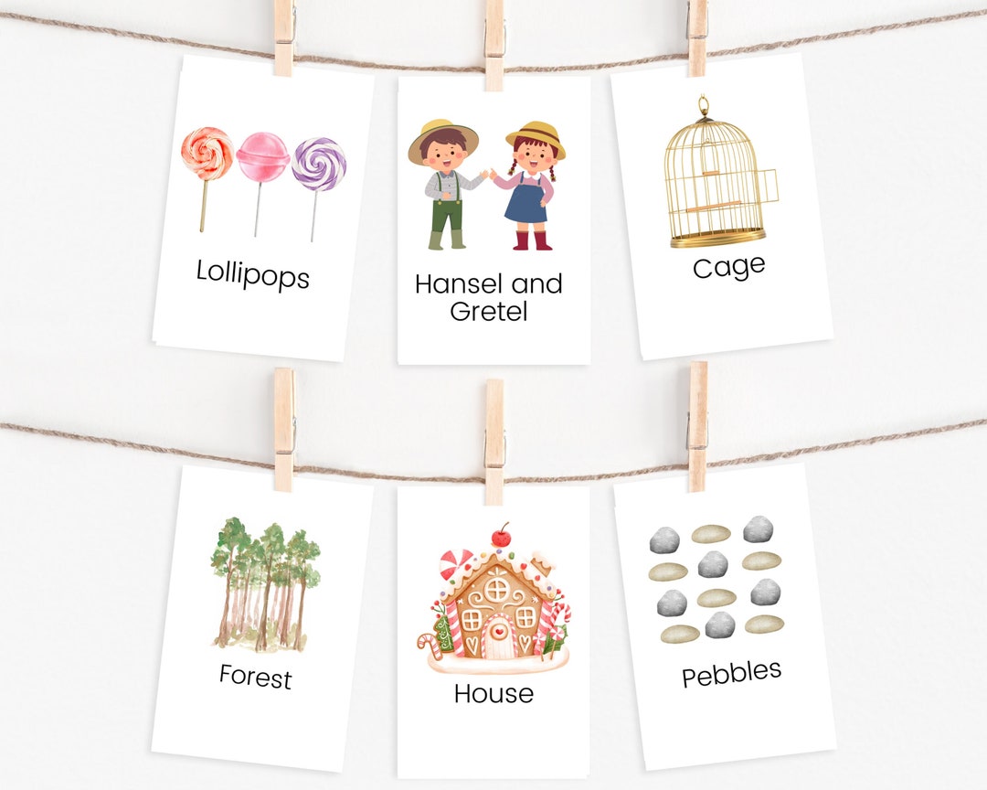 Hansel and Gretel Story Cards, Storytelling Cards, Fairy Tale ...