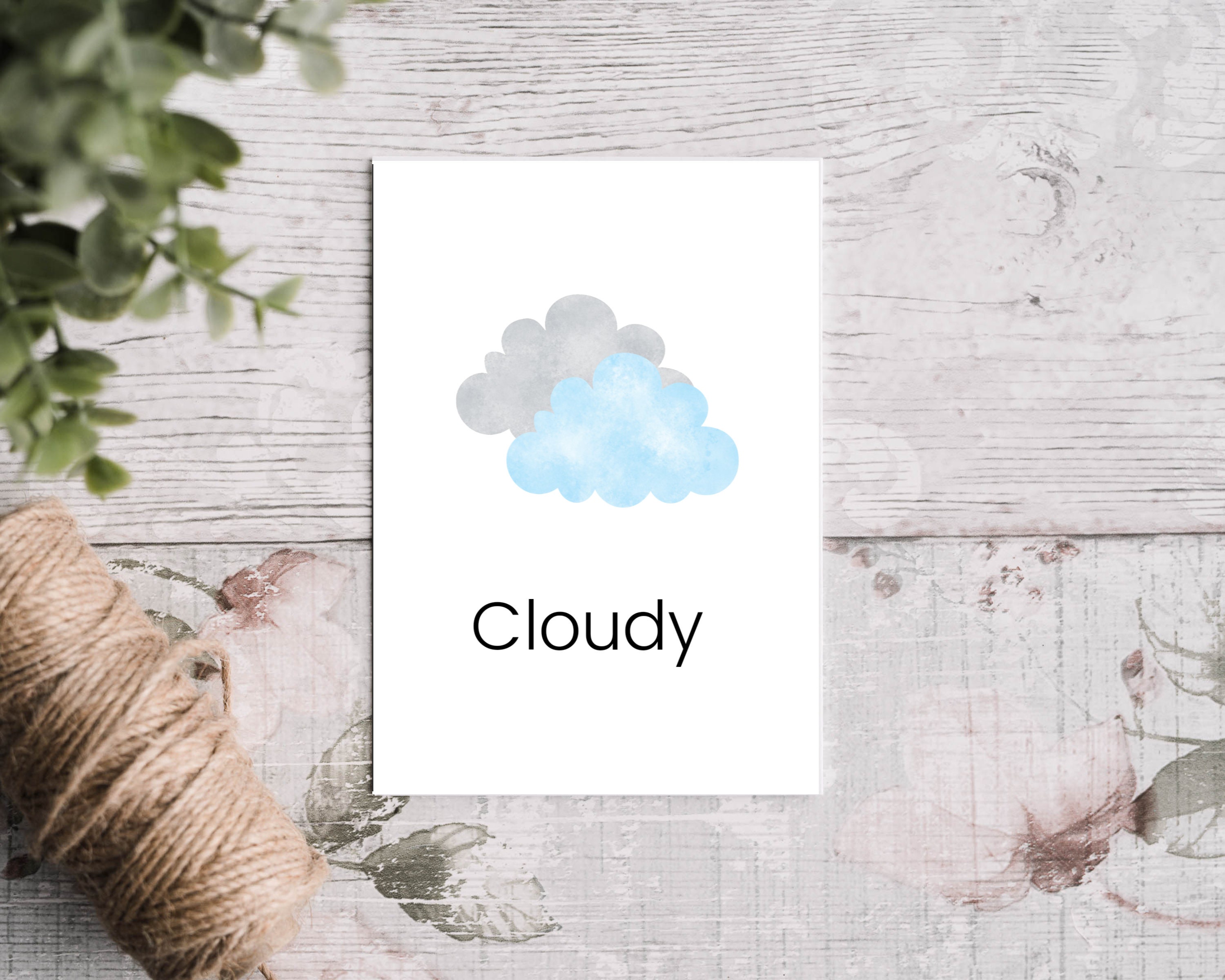 10 Weather Cards Weather Flashcards INSTANT DOWNLOAD - Etsy