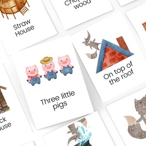 Three Little Pigs Story Cards, Storytelling Cards, Fairy Tale ...