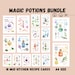 Printable Mud Kitchen Recipe Cards, Magic Fairy Potion Cards ...