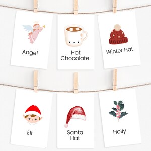 Christmas Flashcards, Montessori Homeschool Printable (instant Download ...
