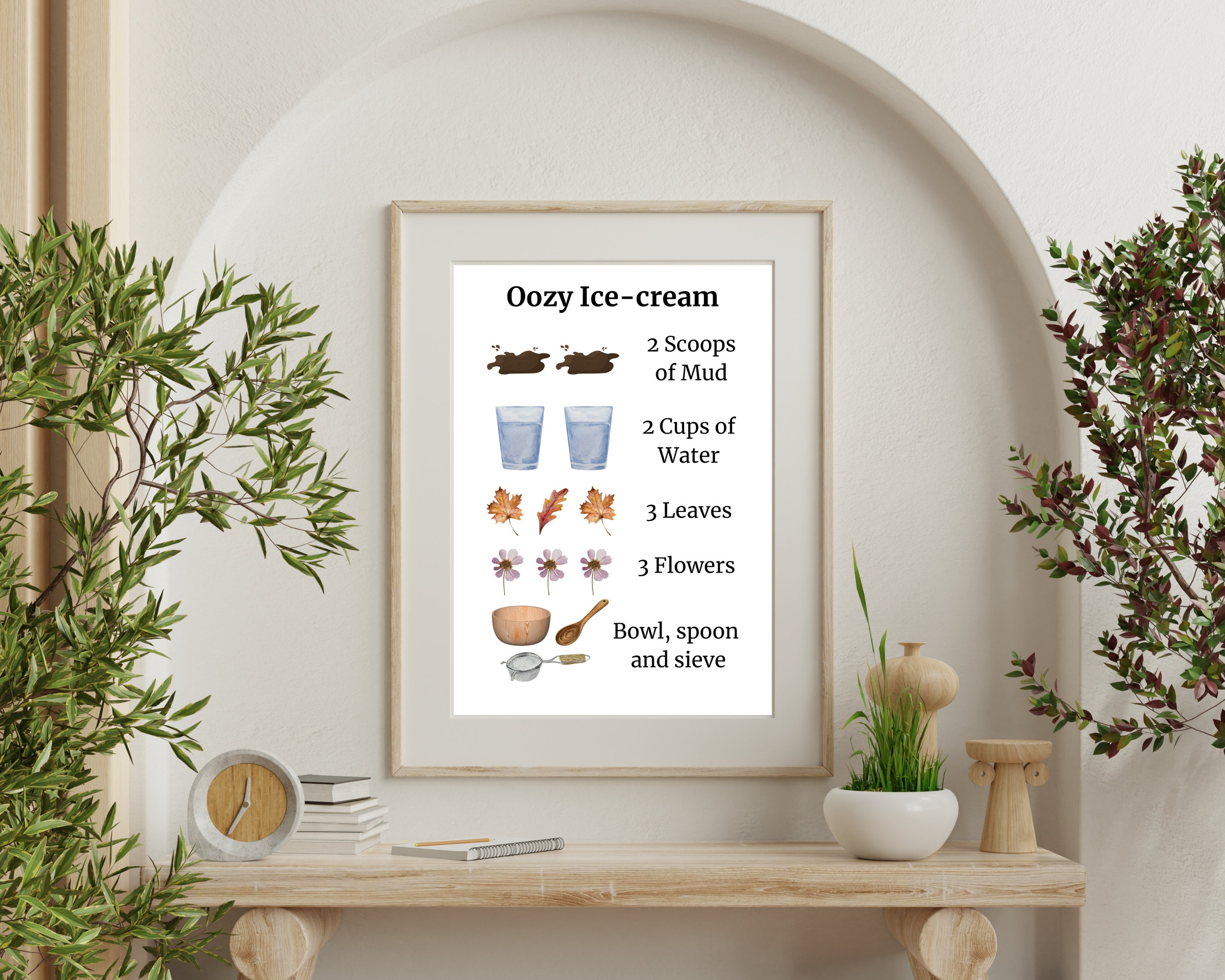 Printable Mud Kitchen Recipe Cards, Ingredient Cards, Montessori ...