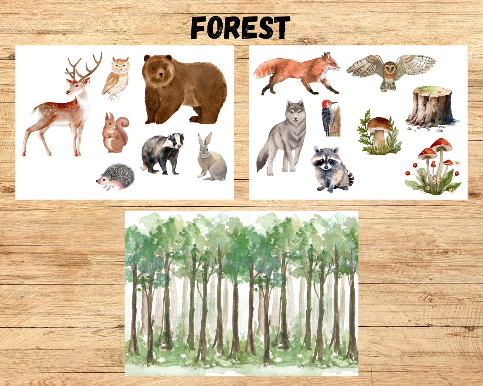Animal Habitat Sorting Activity, Habitat Match, Animal Pretend Play ...