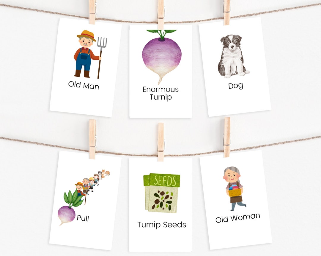 The Enormous Turnip Story Cards, Storytelling Cards, Fairy Tale ...