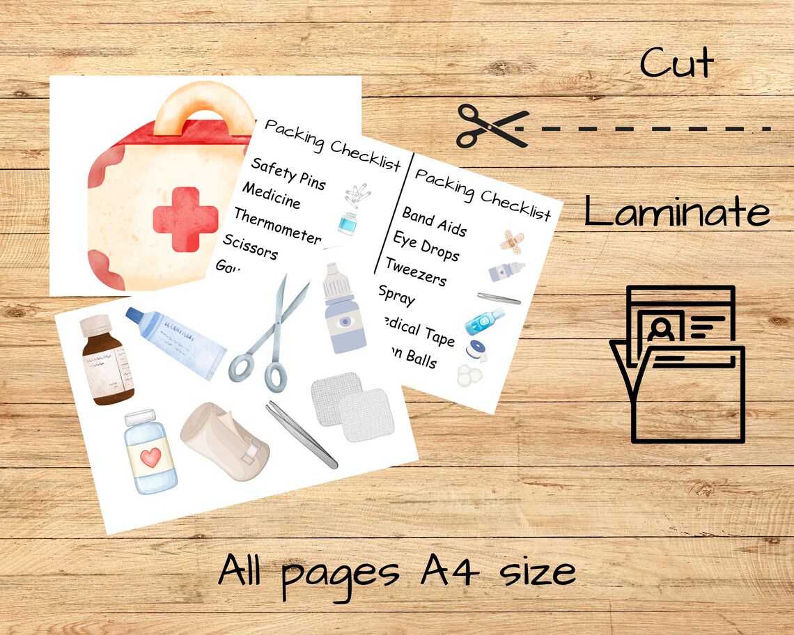 First Aid Kit Activity, Doctor Dramatic Play, First Aid Vocabulary ...