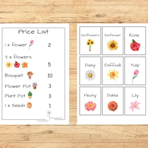 Flower Shop Dramatic Play, Spring Activity, Garden Pretend Play, Role ...