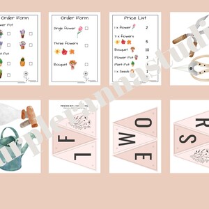 Flower Shop Dramatic Play, Spring Activity, Garden Pretend Play, Role ...