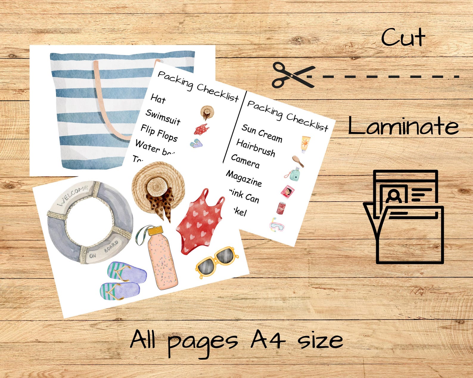 Pack A Beach Bag Activity, Sorting Beach Clothes, Summer Game,packing ...