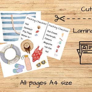 Pack A Beach Bag Activity, Sorting Beach Clothes, Summer Game,packing ...