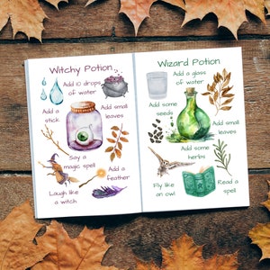 Halloween Mud Kitchen Recipe Cards, Printable Halloween Potions ...