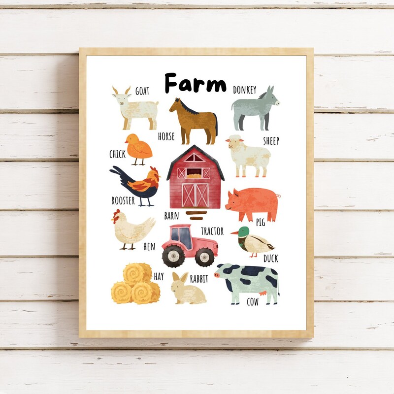 Animal Poster - Etsy