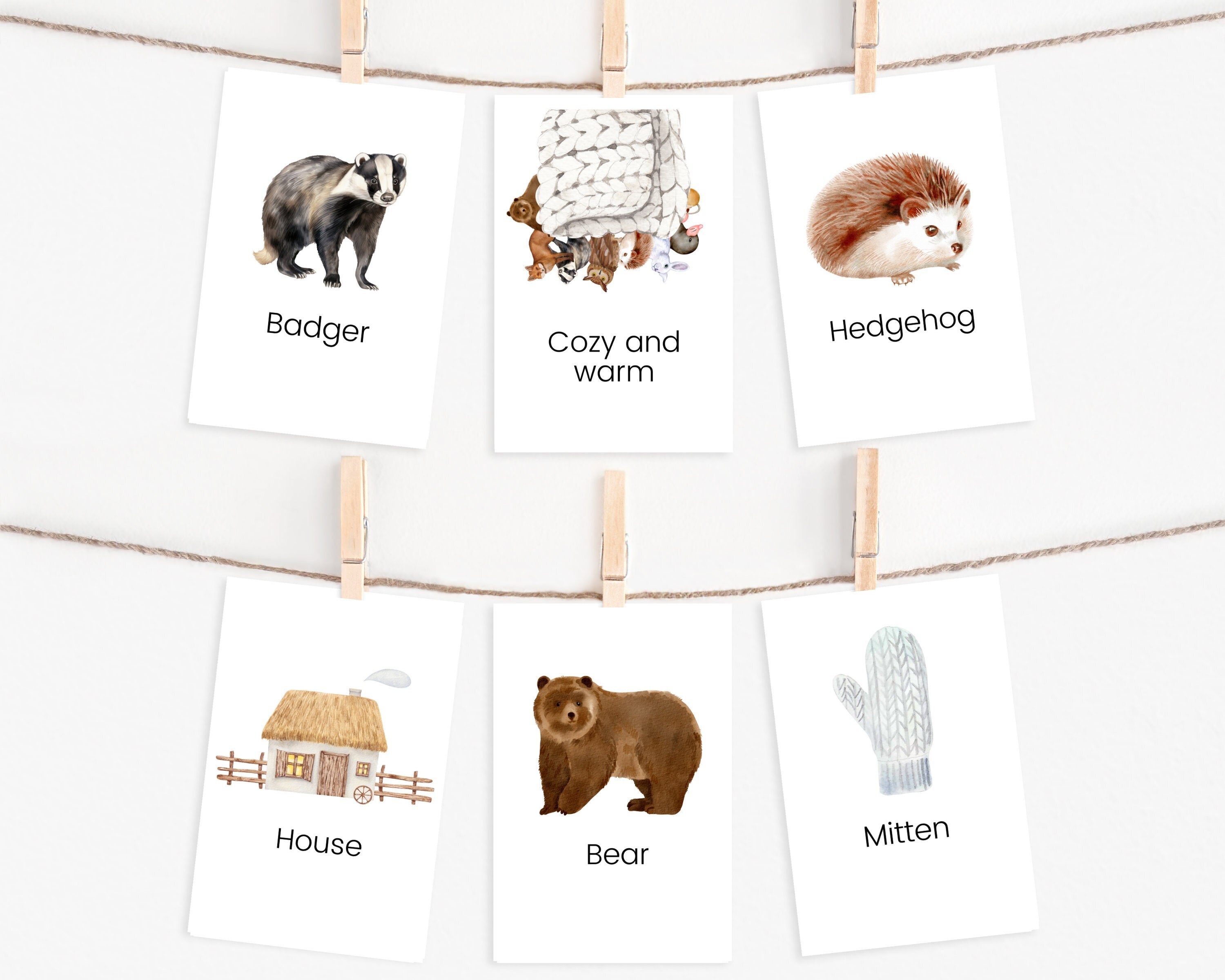 The Mitten Story Cards, Storytelling Cards, Fairy Tale, Homeschool ...