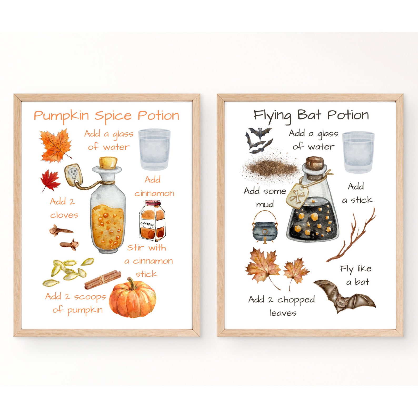 Halloween Mud Kitchen Recipe Cards, Printable Halloween Potions ...