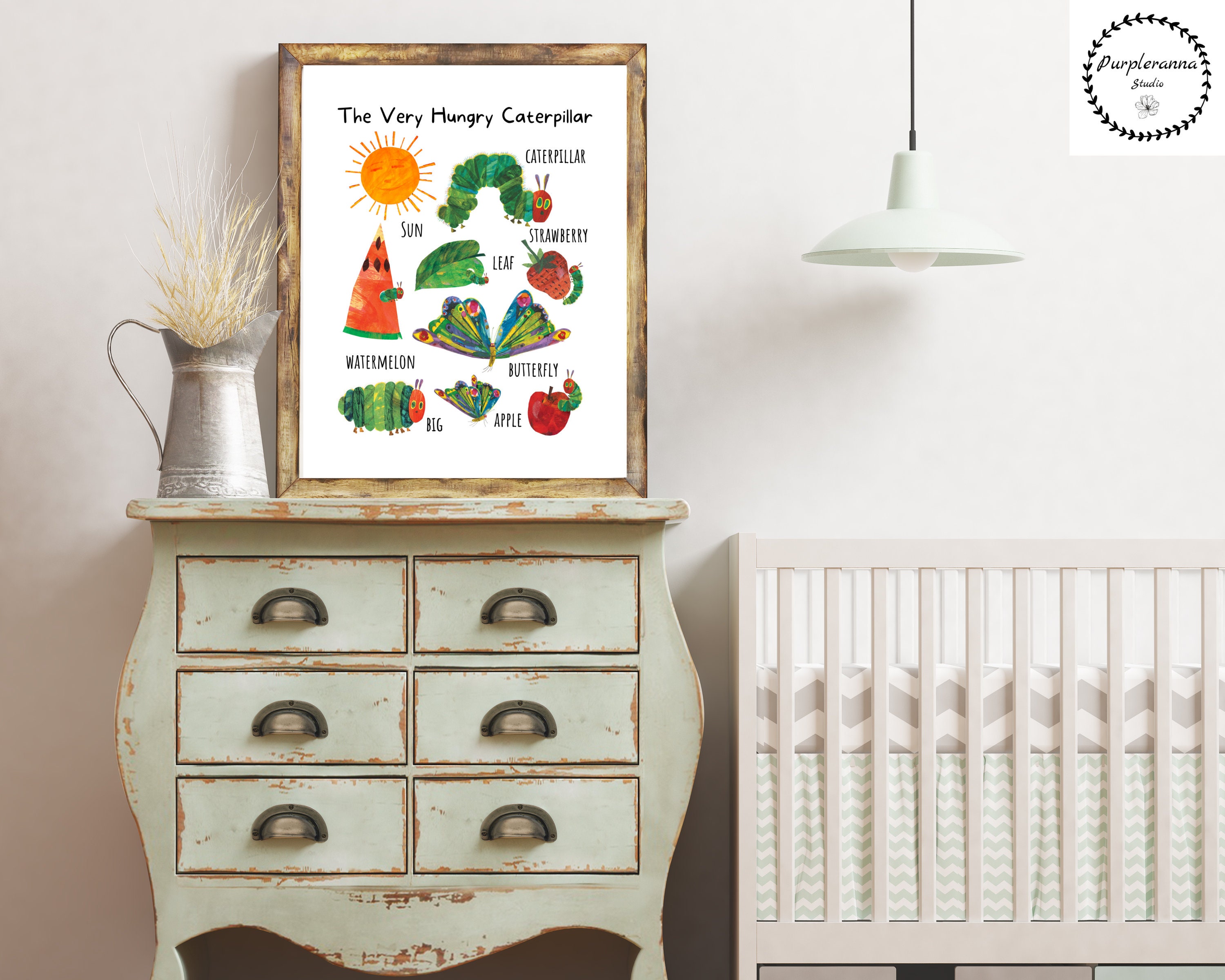 The Very Hungry Caterpillar Poster Printable Wall Art - Etsy Canada