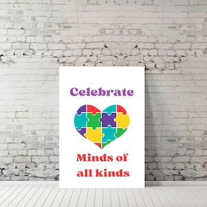 Neurodiversity Posters, Brain Art, Autism Awareness, Autism Classroom ...