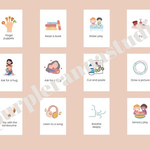 42 Calming Corner Flashcards, Calming Techniques, Emotions and Feelings ...