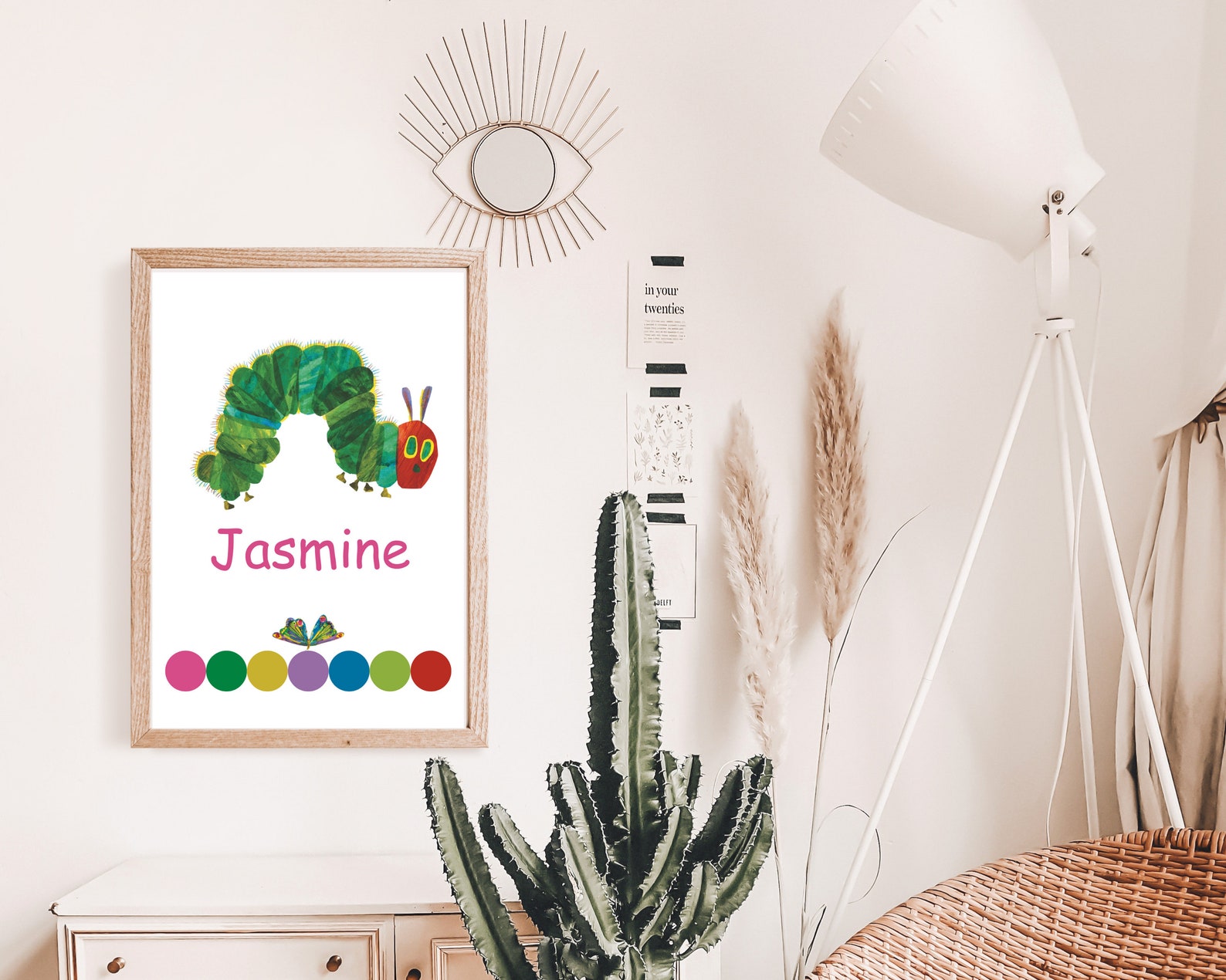 The Very Hungry Caterpillar Printable Wall Art, Personalised Nursery ...