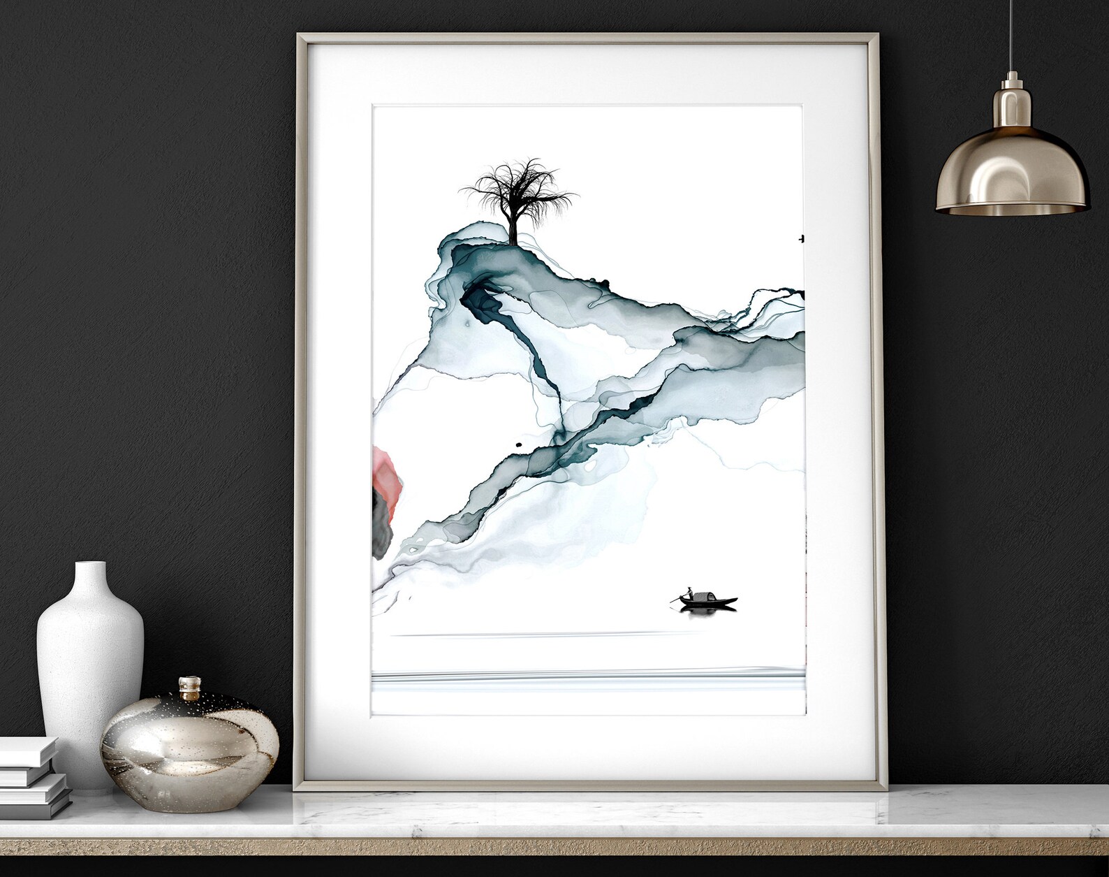 Calming Watercolor Painting Print Set of 3 Minimalist Wall - Etsy