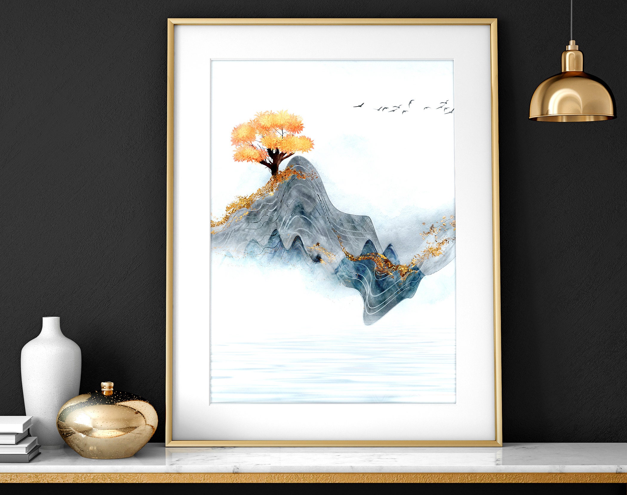 Calming Watercolor Painting Print Set of 3 Minimalist Wall - Etsy UK